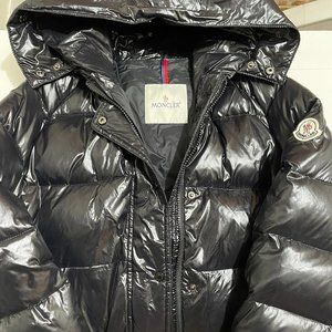 Moncler | Jackets & Coats | Black Moncler Coat | Poshmark